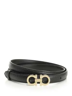 FERRAGAMO Gancini Belt - Black