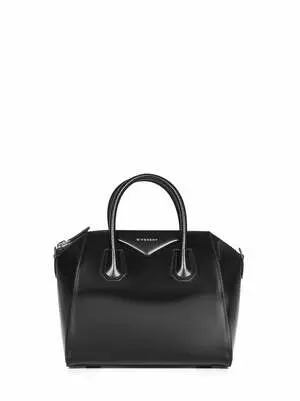 Givenchy Antigona Small Handbag In Black Box Calf Leather - Multicolor