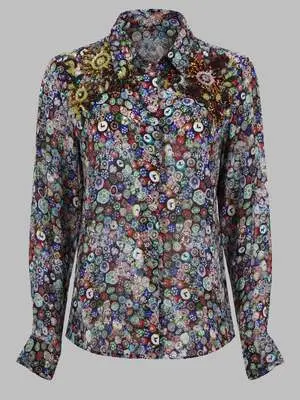 Dries Van Noten Printed Cotton Caftan - Multicolor