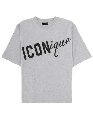 Dsquared2 T-shirt Con Stampa - Gray