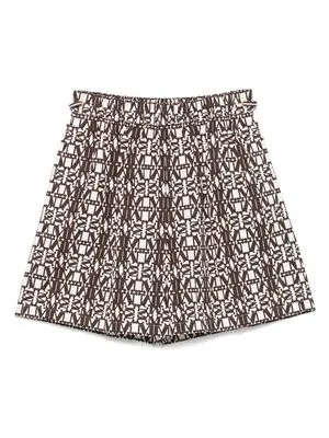 Max Mara Printed Cotton Shorts - Multicolor