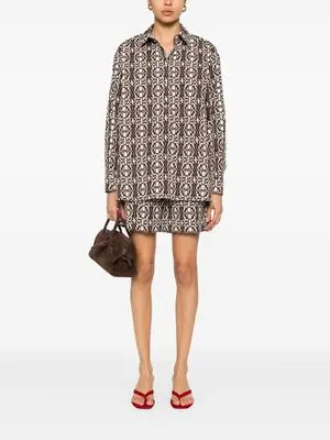 Max Mara Printed Cotton Shorts - Multicolor