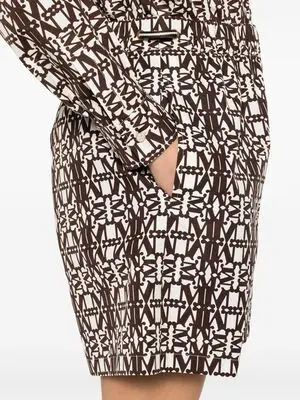 Max Mara Printed Cotton Shorts - Multicolor