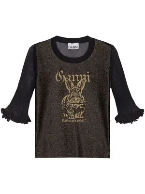Ganni Ruffle T-shirts For Women