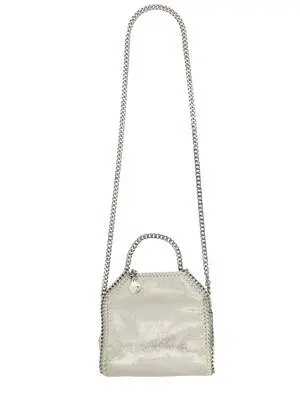 Stella McCartney STELLA MCCARTNEY Falabella Micro Bag Silver