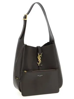 Saint Laurent Micro 'le 5 À 7' Shoulder Bag - Brown