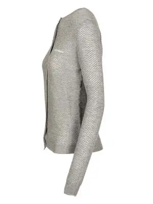 Miu Miu Cashmere Cardigan With Embroidered Logo