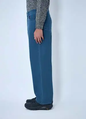 Stone Island Wide-leg Denim Trousers