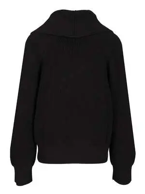 Bottega Veneta English Ribbed Cotton Polo Sweater