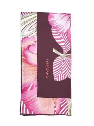 FERRAGAMO Brezza Print Silk Twill Scarf - Multicolor