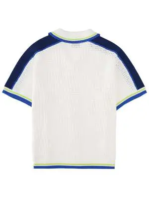 Casablanca Camicia In Crochet Con Logo - Multicolor