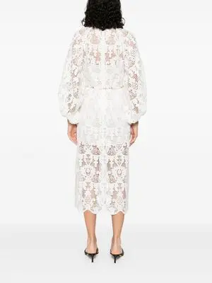 Zimmermann Coco Lace Midi Dress - Multicolor