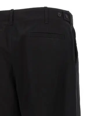 Fendi Gabardine Cargo Trousers - Black