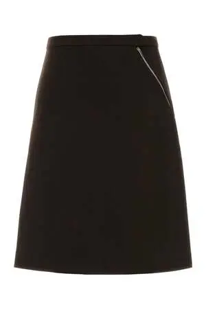 Miu Miu Stretch Viscose Blend Skirt - Brown