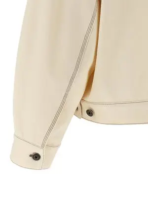 Max Mara Mxpnettare Denim-effect Overshirt - Cream