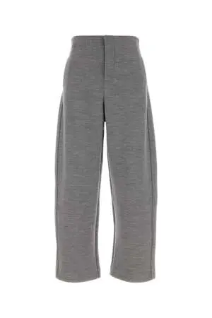 Max Mara Wool Blend Ebrien Pant - Gray