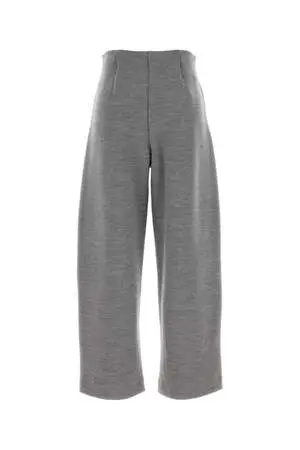 Max Mara Wool Blend Ebrien Pant - Gray