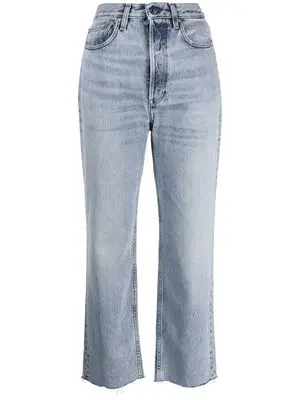 TOTEME Classic Cut Cropped Jeans - Multicolor
