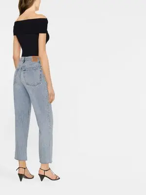 TOTEME Classic Cut Cropped Jeans - Multicolor