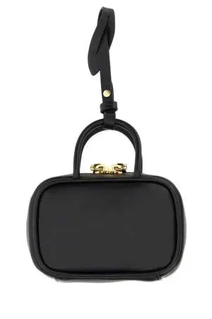 Miu Miu Leather Beau Keyring Necessaire - Black