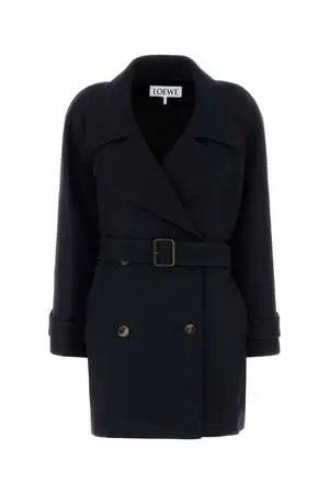 Loewe Wool Blend Coat - Blue