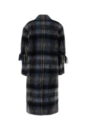 Loewe Embroidered Mohair Blend Coat - Multicolor