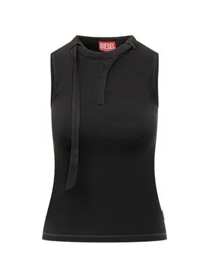DIESEL® DIESEL Ribbed Knit Sleeveless Top Multicolor