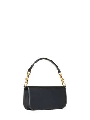 Valentino Garavani Black Locò Small Shoulder Bag With Vlogo Signature - Multicolor