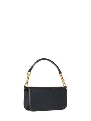 Valentino Garavani Black Locò Small Shoulder Bag With Vlogo Signature