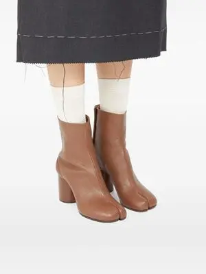 MAISON MARGIELA Tabi Leather Ankle Boots - Multicolor