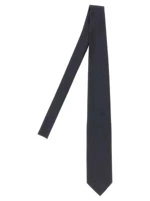 TOM FORD Jacquard Silk Neck Tie - Blue