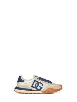 Dolce & Gabbana Mesh And Suede Dg Athletic Sneakers