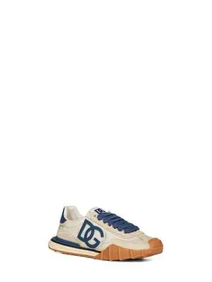 Dolce & Gabbana Mesh And Suede Dg Athletic Sneakers