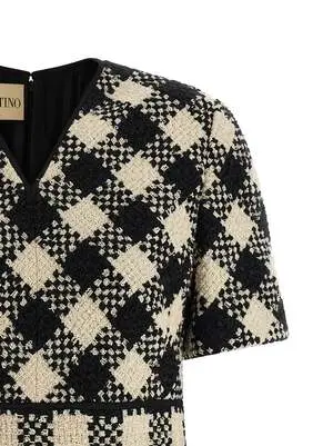 Valentino Garavani Damier Tweed Dress - Multicolor