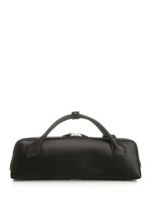 Alaïa Teckel" Silk Satin Clutch - Black