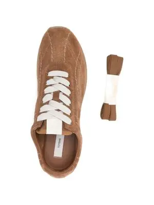 TOTEME Suede Lace-up Sneakers - Multicolor