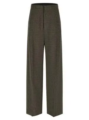 Balenciaga Large Tailored Plaid Pants