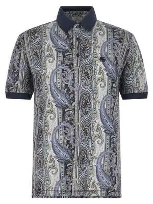 Etro Arnica Paisley' Polo Shirt - Blue