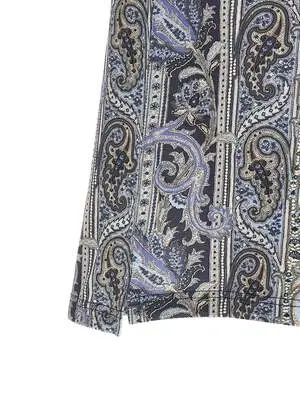Etro Arnica Paisley' Polo Shirt - Blue