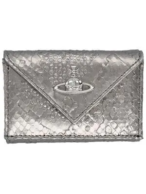 VIVIENNE WESTWOOD Envelope Portfolio Clutch - Gray