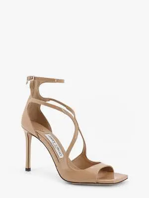 JIMMY CHOO Azia 95 Leather Sandals - Multicolor