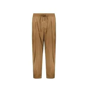Herno Drawstring Elastic Waist Pants - Brown