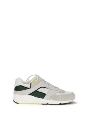 Saint Laurent Smooth Leather And Suede Bump Sneakers - Multicolor