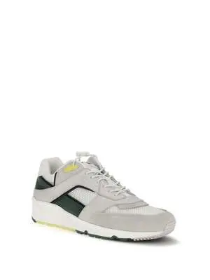 Saint Laurent Smooth Leather And Suede Bump Sneakers - Multicolor