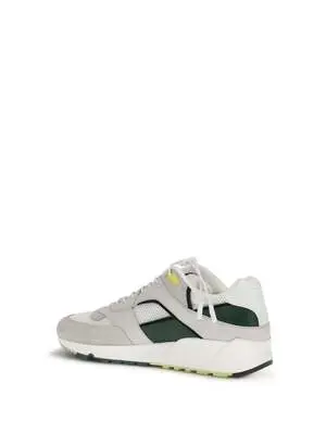 Saint Laurent Smooth Leather And Suede Bump Sneakers - Multicolor