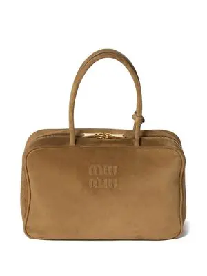 Miu Miu Miu Miu Suede Top Handle Bag Multicolor