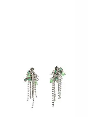 Dries Van Noten Embellished Crystal And Enamel Earrings