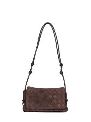 Bottega Veneta Intrecciato Suede Crossbody Bag - Multicolor