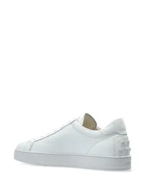 TOD'S Lace-up Leather Sneakers With Chunky Rubber Sole - Multicolor