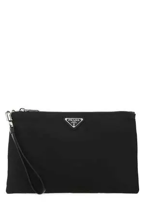 Prada Re-nylon Clutch - Black
